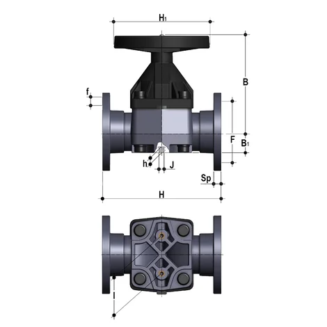 VMOAC - Diaphragm valve DN 80:100