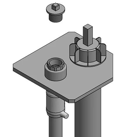 Purge stack for venting gas pipes